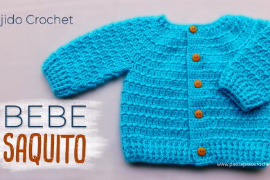 Saquito Canesú Redondo Top Down – Paso a Paso Crochet